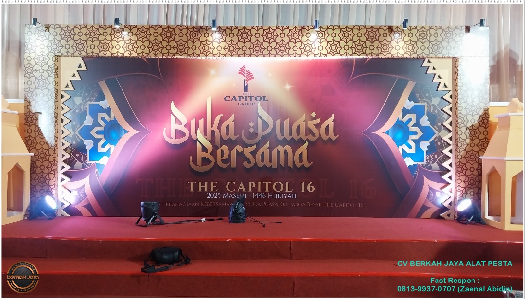 Jasa Sewa Panggung Set Backdrop Acara Bukber Ramadhan Area Tangerang ...