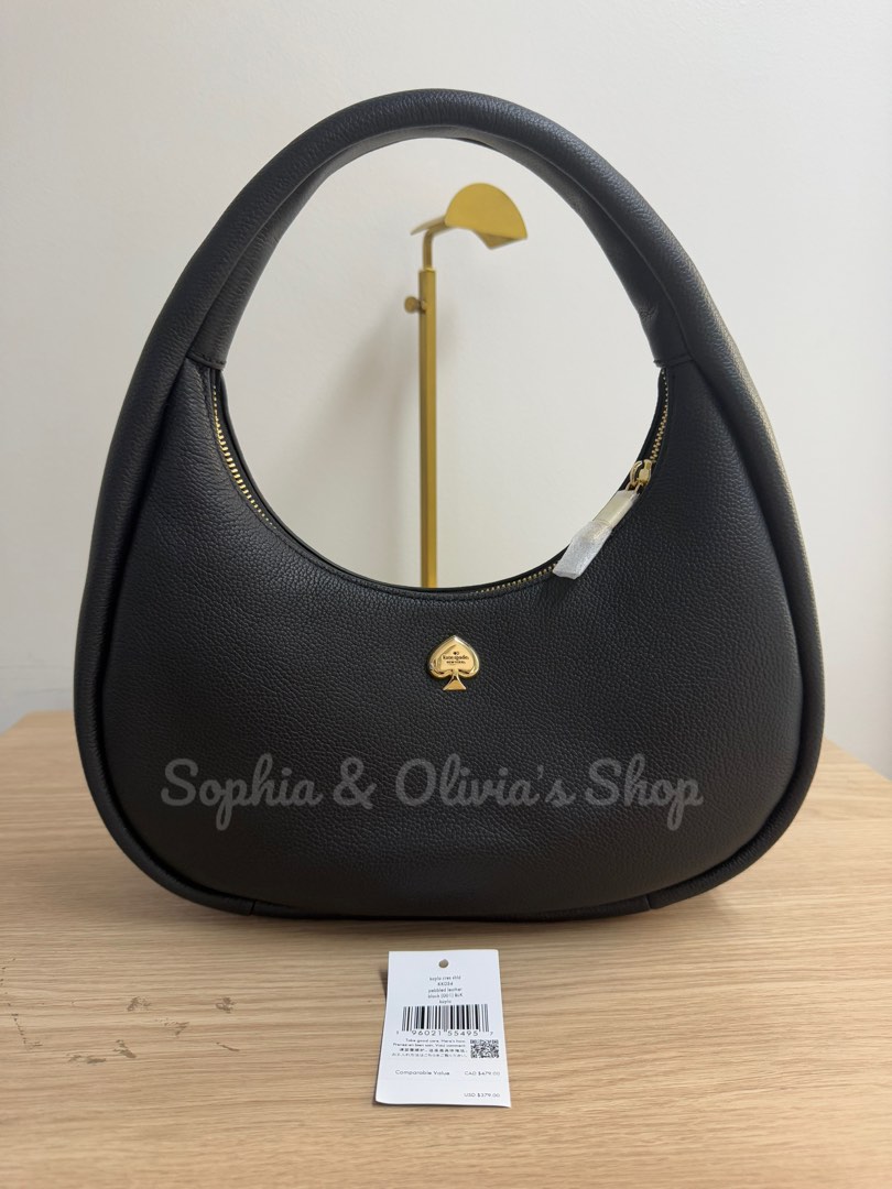 Kate Spade Kayla Crescent Shoulder Bag BLACK, Luxury, Bags & Wallets on ...