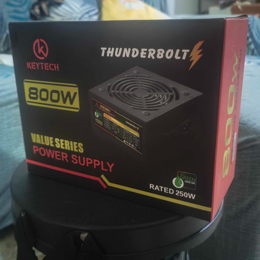 Keytech Thunderbolt 800W GENERIC POWER SUPPLY, Computers & Tech, Parts ...