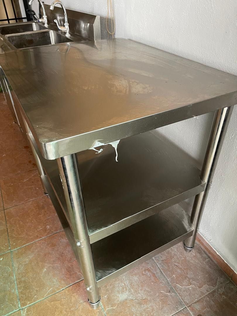 Kitchen Operating Table Round Corner Stainless Steel Kitchen Workbench ...