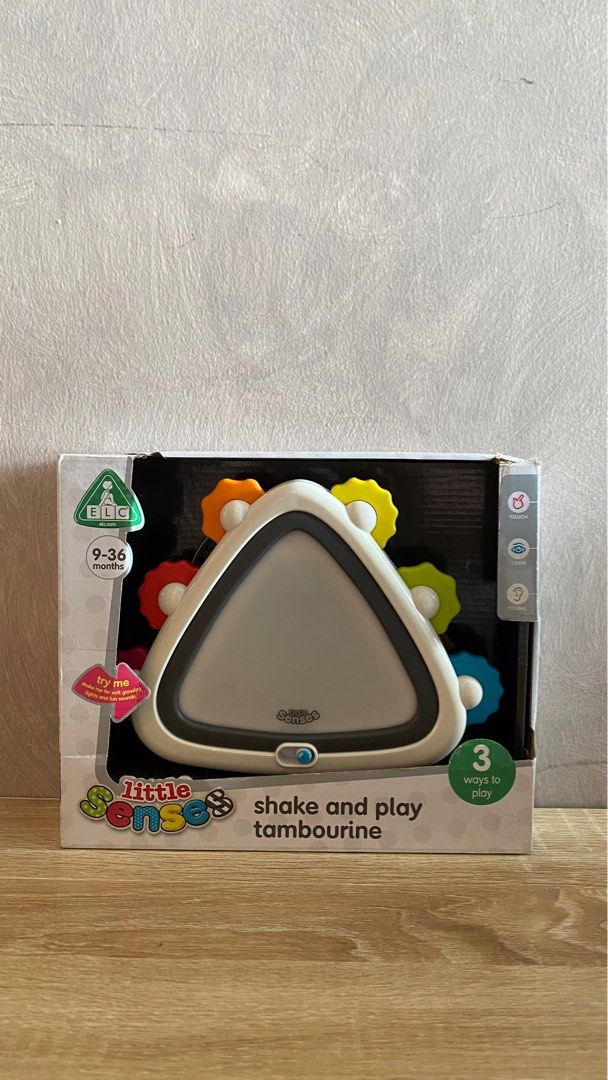 Little senses shake and play tambourine - mainan bayi dan alat musik ELC, Bayi & Anak, Mainan ...
