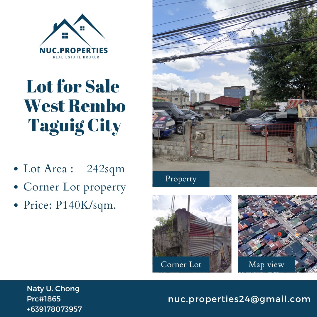 Lot for Sale West Rembo Taguig City, Property, For Sale, Lot on Carousell