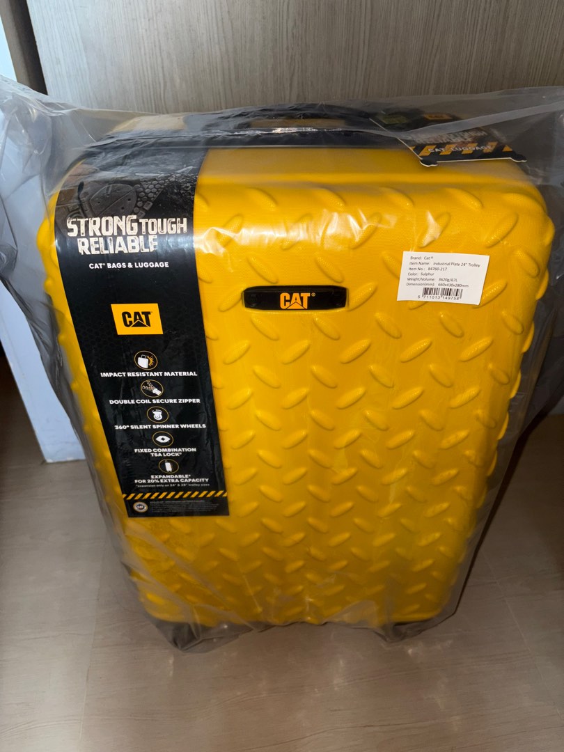 Luggage CAT caterpillars 24inch expandable TSA lock 360 deg silent ...