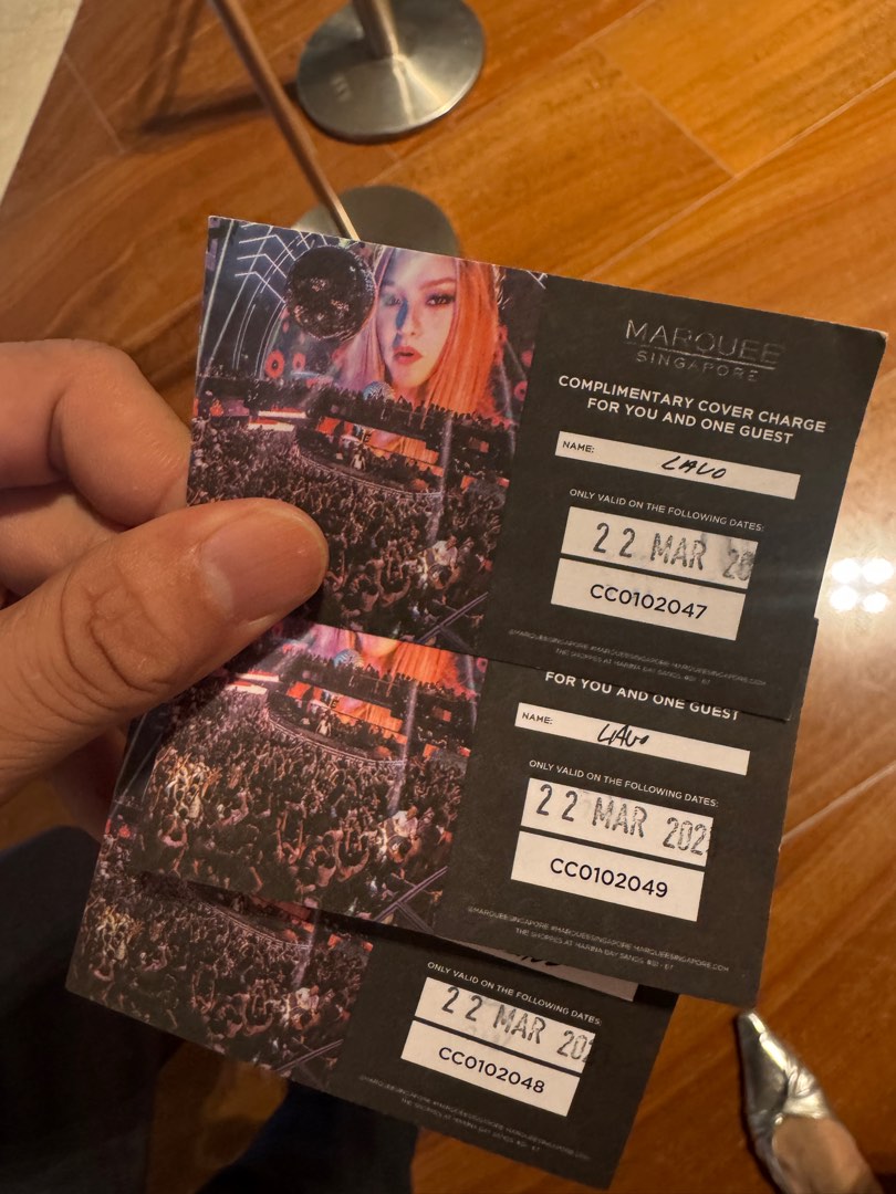 Marquee Tickets 22 March 2025, Announcements on Carousell