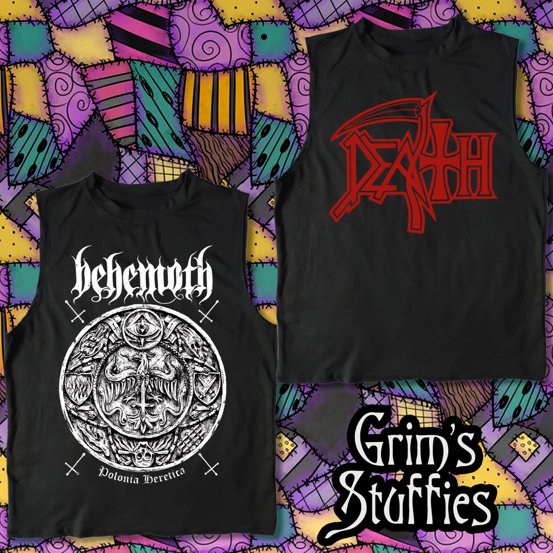 Metal Band Muscle Tee + Necrophagist, Cannibal Corpse, Deicide, Nile ...