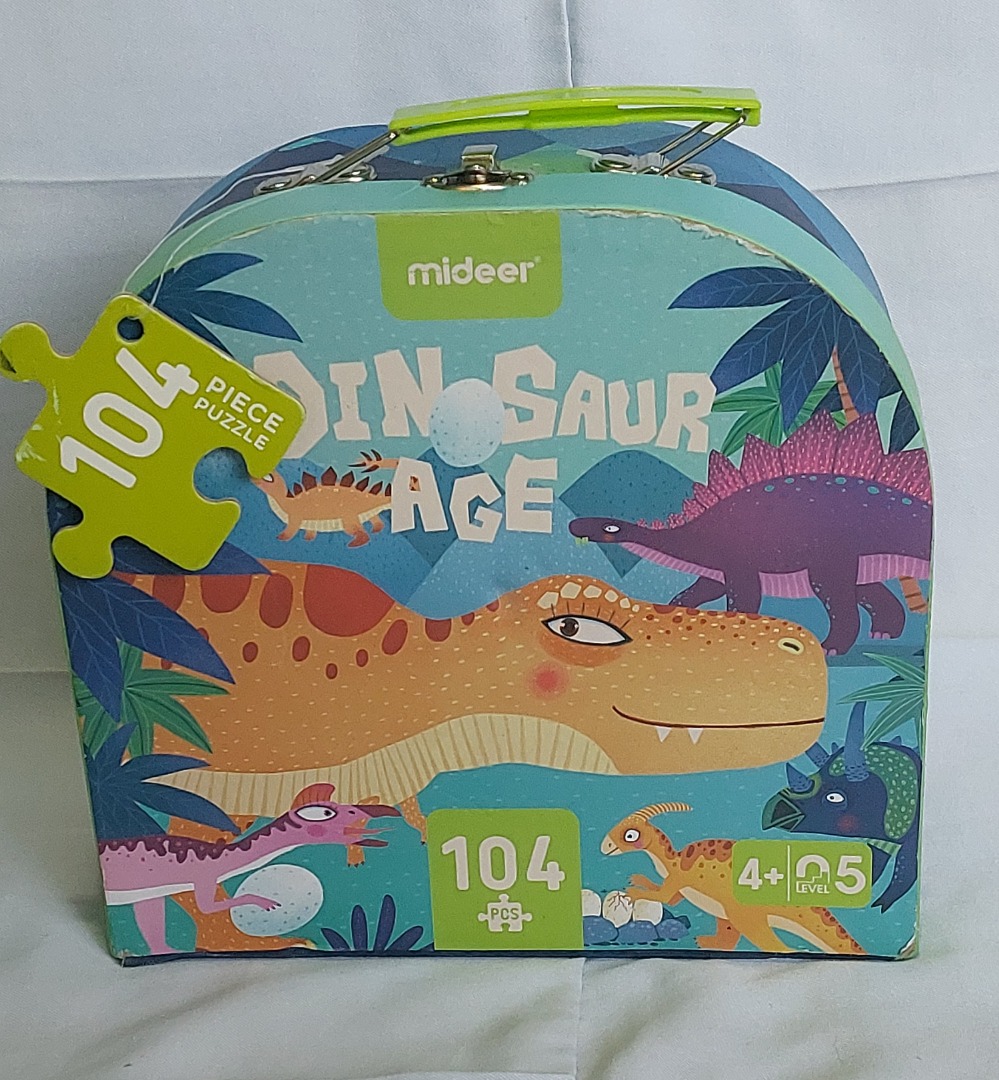 MiDeer Dinosaur-Age Design 104 Piece Puzzle Gift Box Jigsaw Floor ...