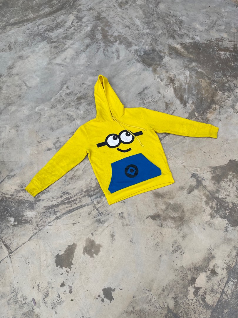 MINION HOODIE PIT 20.5/ LABUH 25 LOCK RM20, Men's Fashion, Coats ...