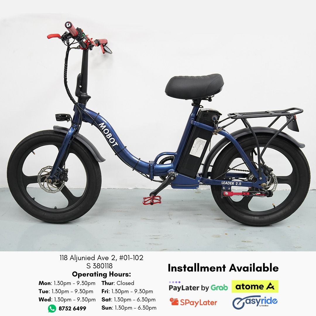 MOBOT Leader 2.0 Ebike 48V 14Ah | XOD Hydraulic | Suspension Seat ...