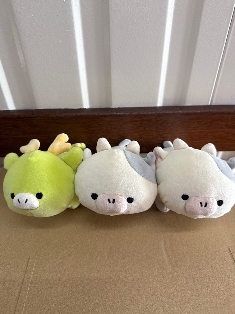 Mofmo Friends Soft Toys (dragon/cow), Hobbies & Toys, Toys & Games on ...