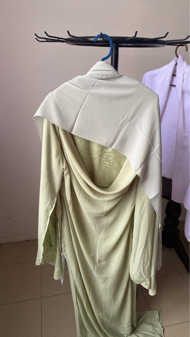 Nawha dress hijabistahub ( green tea / mint green ), Women's Fashion ...
