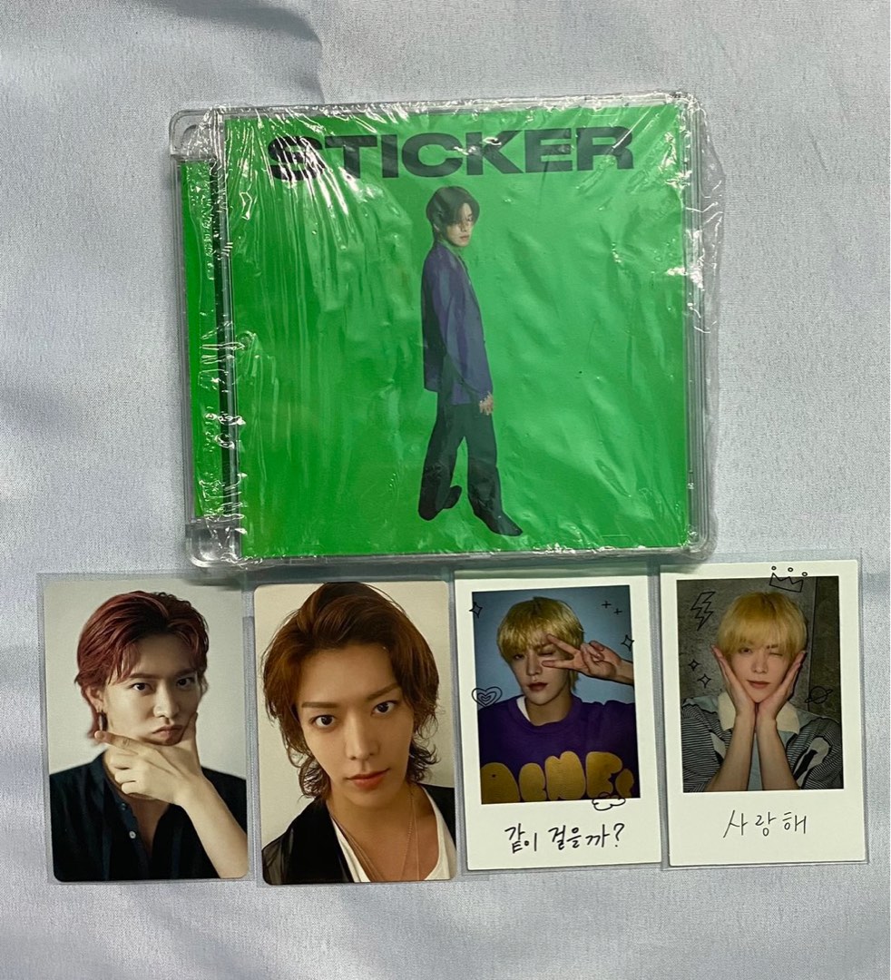 NCT YUTA SET (sticker jewel case album & 4 photocards / polaroids ...