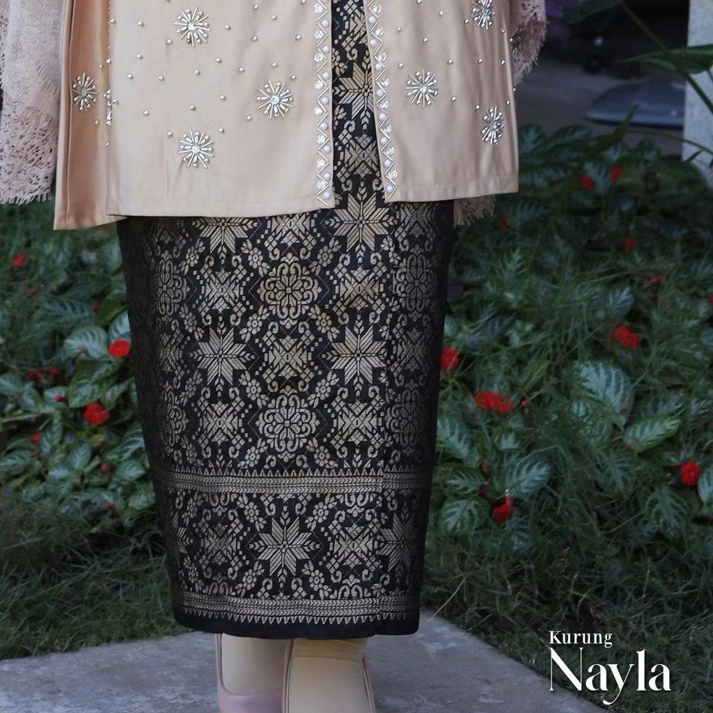 (NEW) Baju Raya Black theme Indonesia/ Lace Pario kebaya Kurung/Songket ...