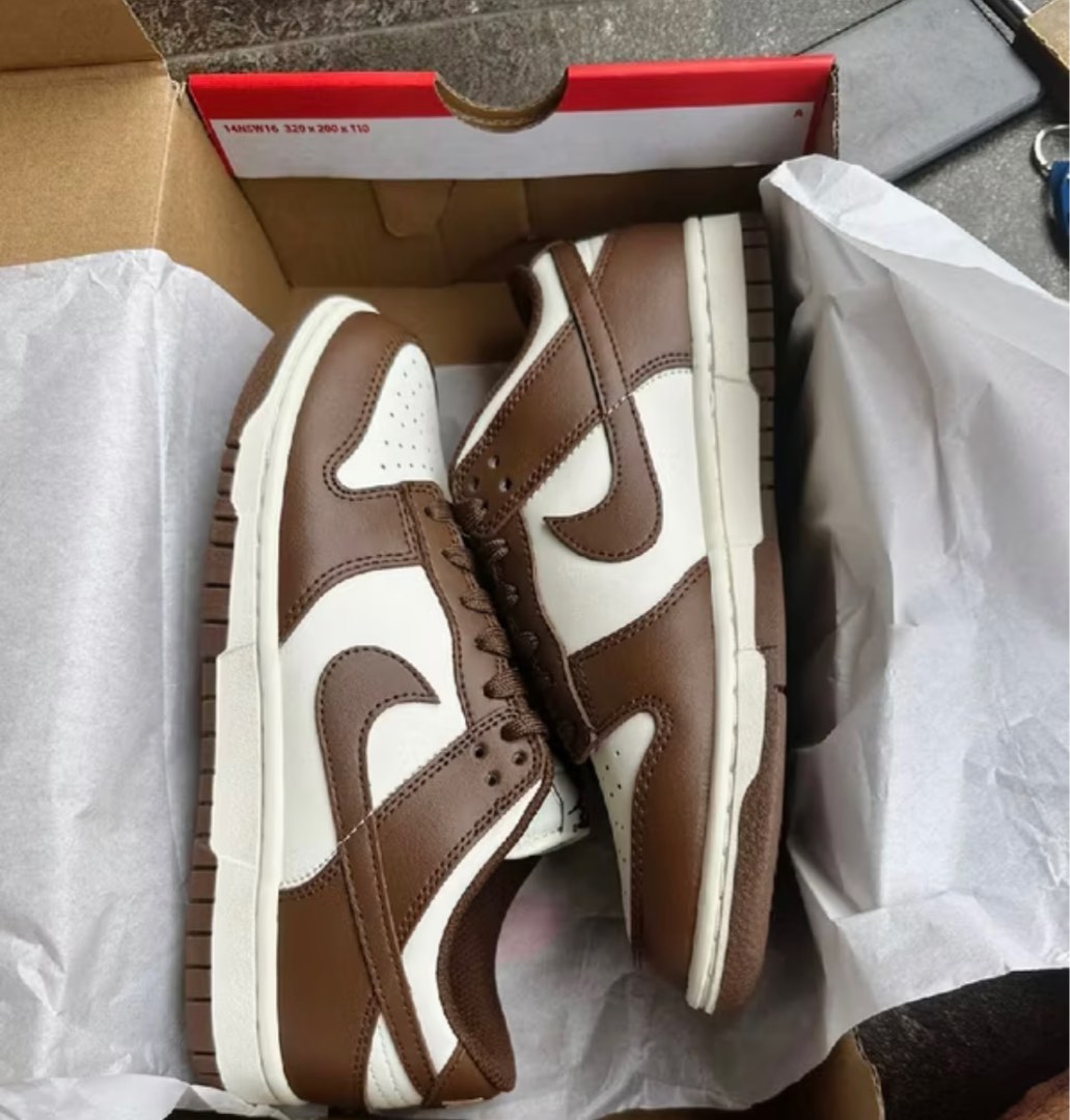 Nike dunk cocoa retro low sz 38, Fesyen Wanita, Sepatu di Carousell