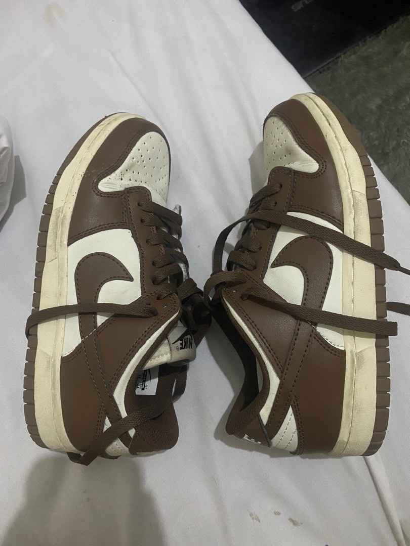 Nike dunk retro low cocoa sz 38, Fesyen Wanita, Sepatu di Carousell