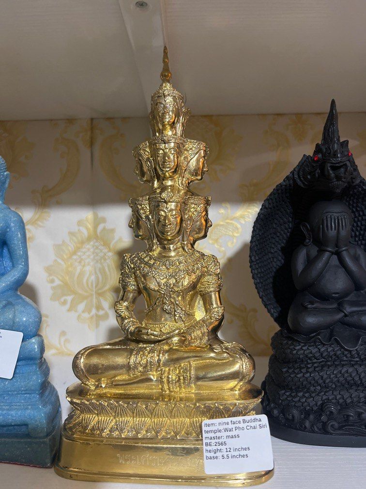 Nine face Buddha bucha Buddha Buddhist Buddhism Thailand thai amulet ...