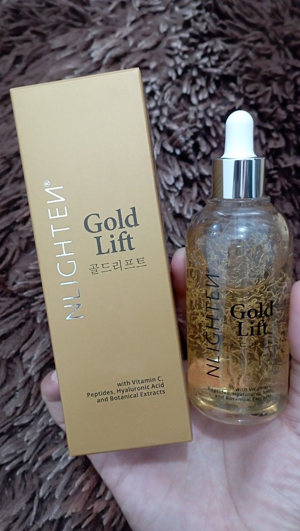 NLIGHTEN Gold Lift with Vitamin C, Peptides Hyaluronic Acid & Botanical ...