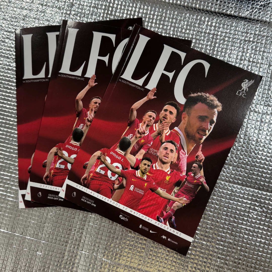 Official Liverpool FC Matchday Program (08 March 2025), Unpacked A1 ...