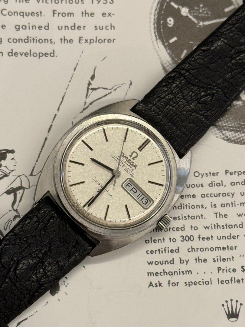 Omega Constellation Certified Chronometer Linen Dial Cal.751, Luxury ...