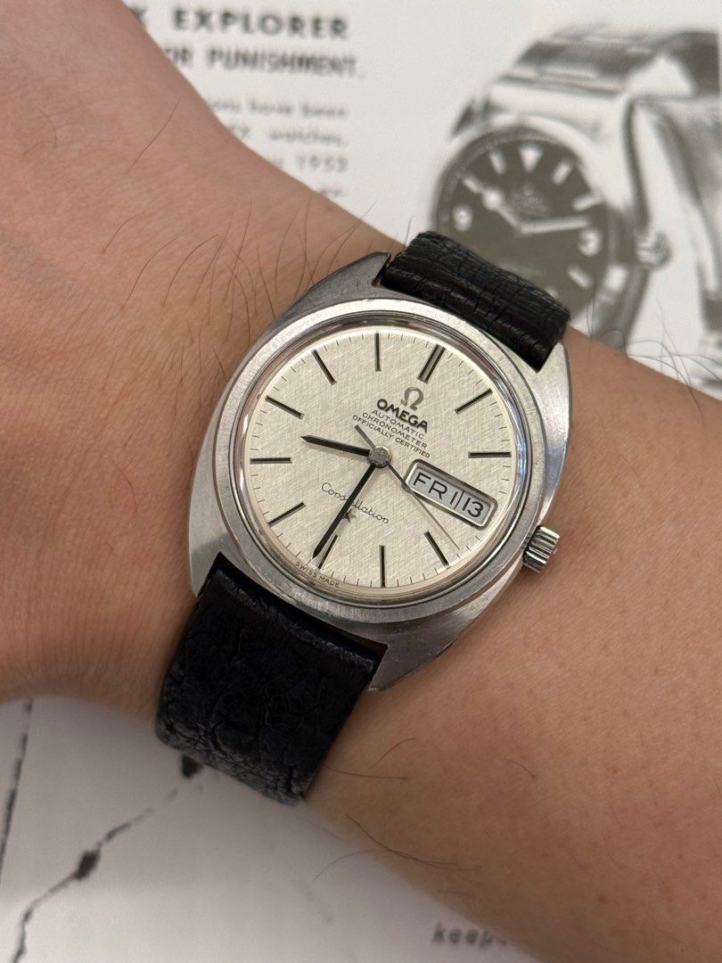 Omega Constellation Certified Chronometer Linen Dial Cal.751, Luxury ...