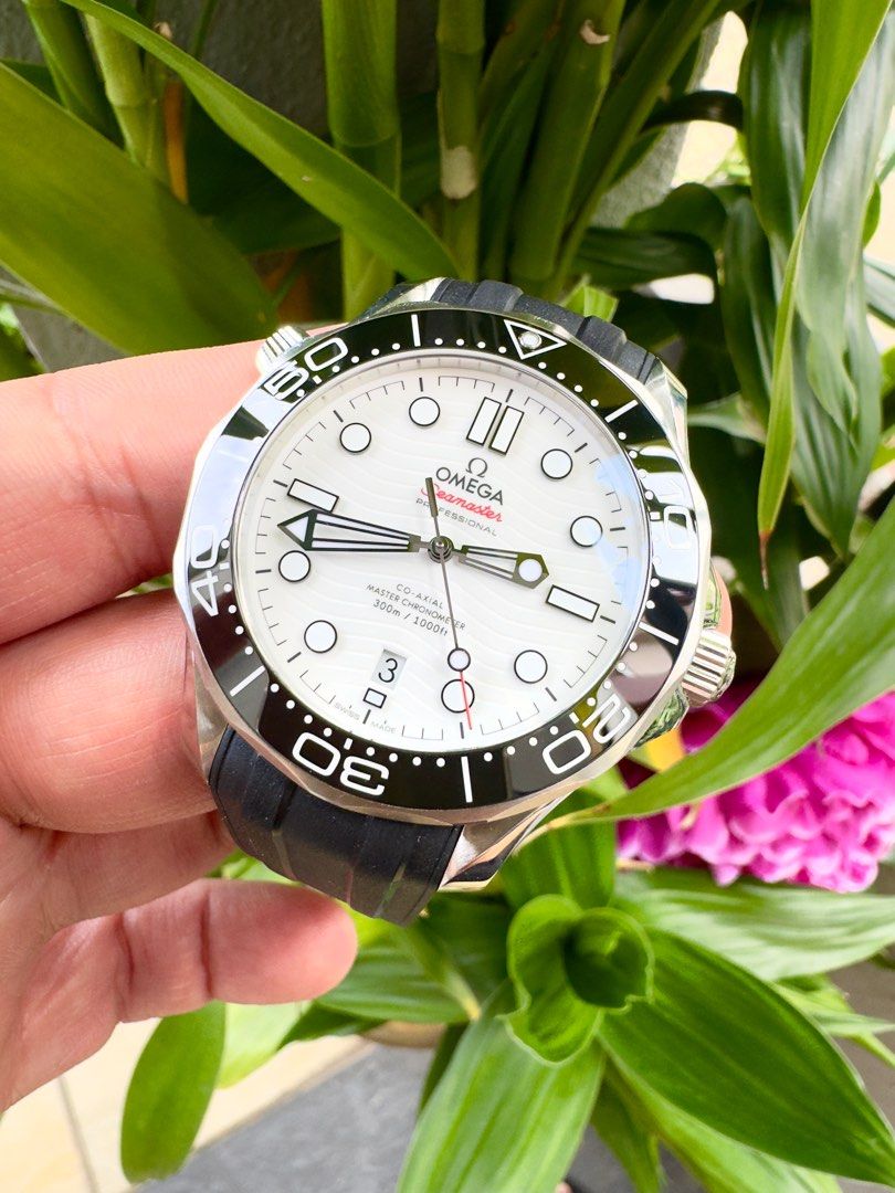 Omega Seamaster Pro300 Polar White, Luxury, Watches on Carousell
