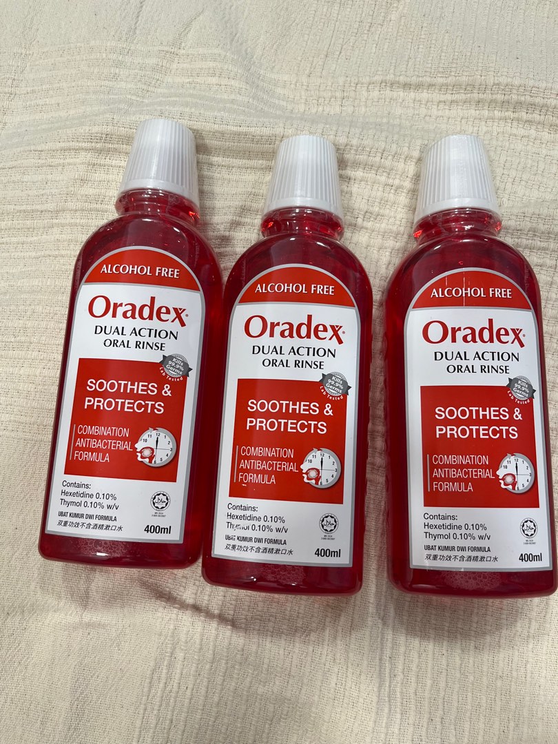 Oradex Dual Action Oral Rinse, Beauty & Personal Care, Oral Care on ...