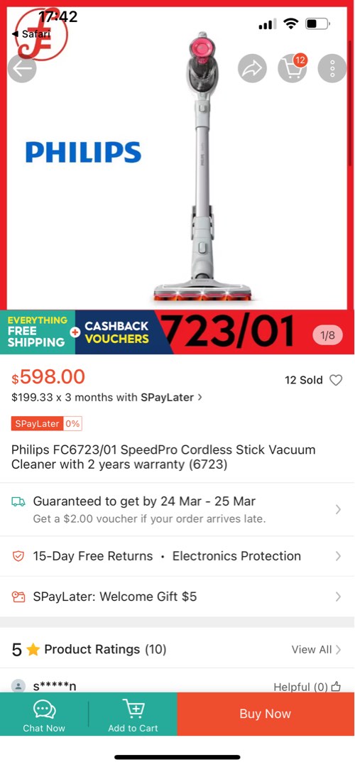 Philips 6723 Vacuum Cleaner, TV & Home Appliances, Vacuum Cleaner ...