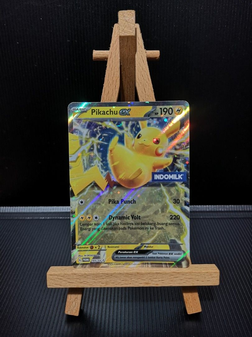 Pikachu ex Indomilk Indonesia Promo 195/SV-P Pokémon card Pokemon ...