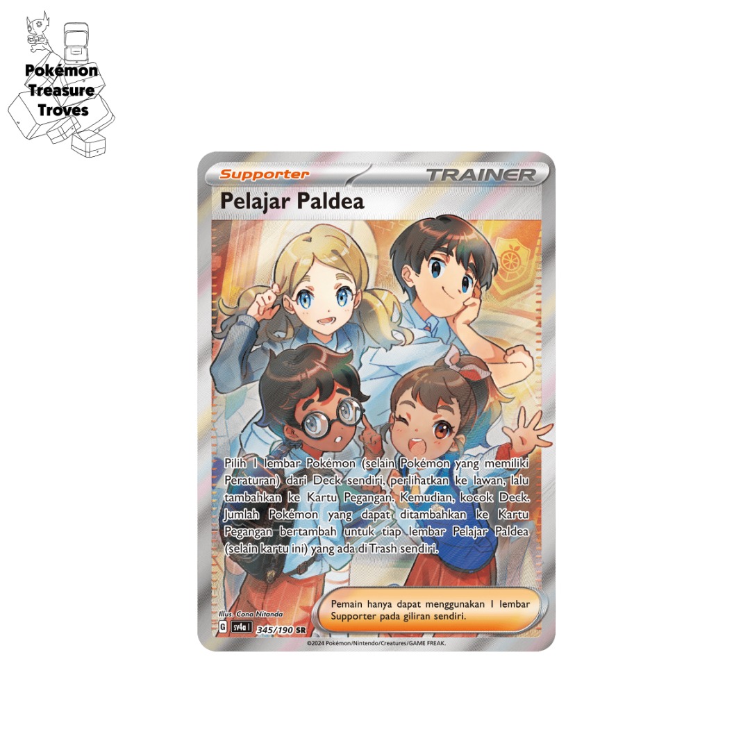 Pokemon BAHASA INDONESIA Scarlet & Violet Shiny Treasure Ex Students of ...