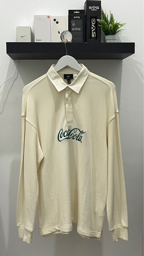 Polo Shirt H&M x Coca Cola, Men's Fashion, Tops & Sets, Tshirts & Polo ...