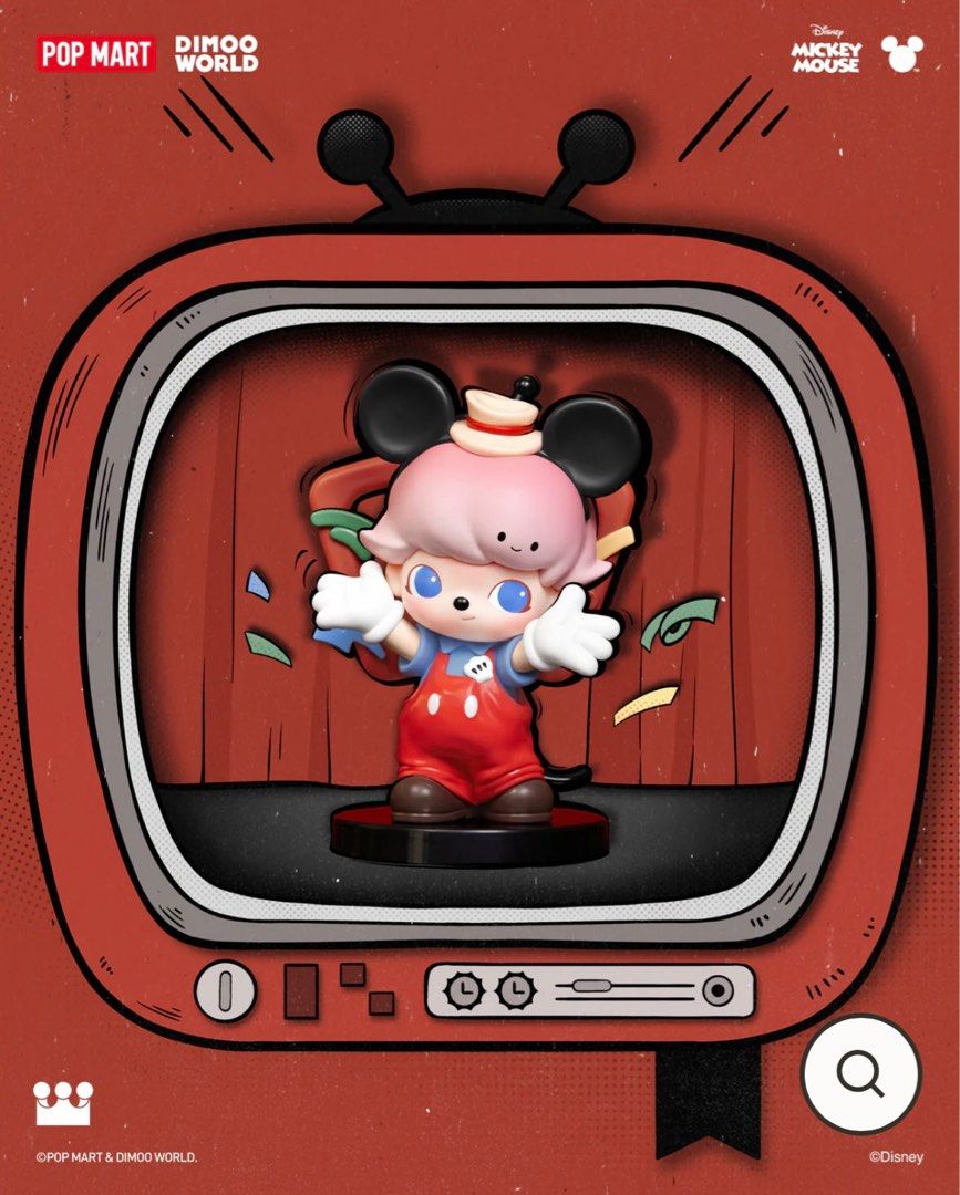 POP MART DIMOO WORLD × DISNEY Series Figures - Mickey TV Show, Hobbies & Toys, Toys & Games on ...