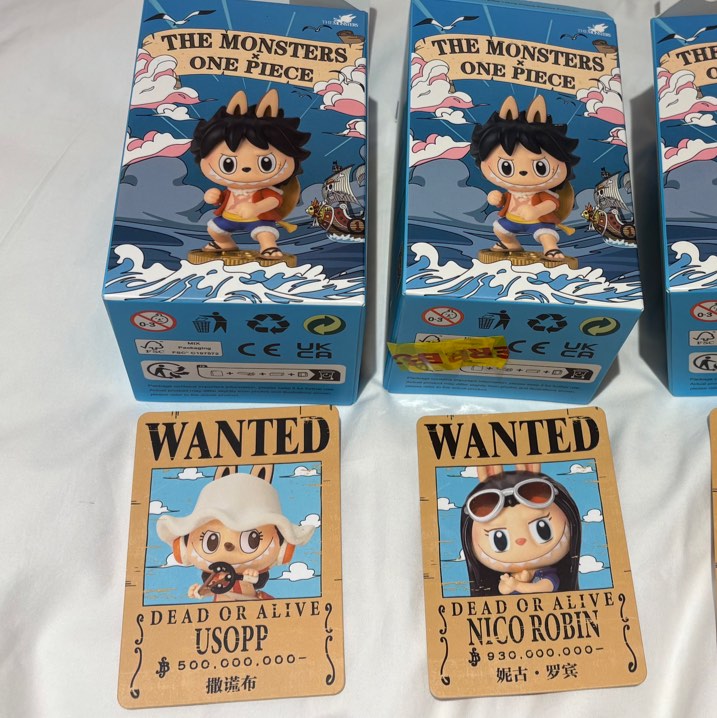 Popmart labubu x one piece Usopp/ Nico Robin, Hobbies & Toys, Toys ...