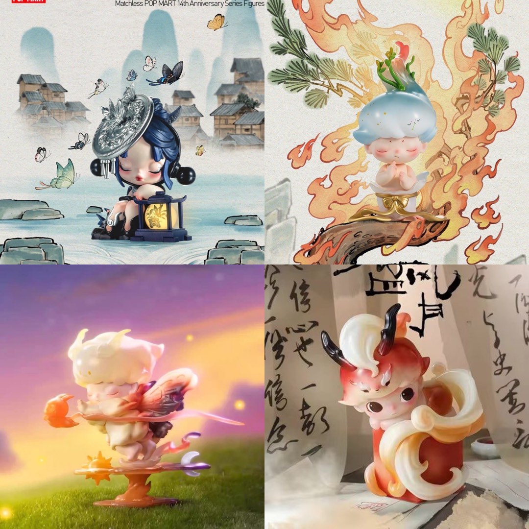 Popmart Skullpanda Dimoo Matchless Finding Mokoko Stories in a cup Seal ...