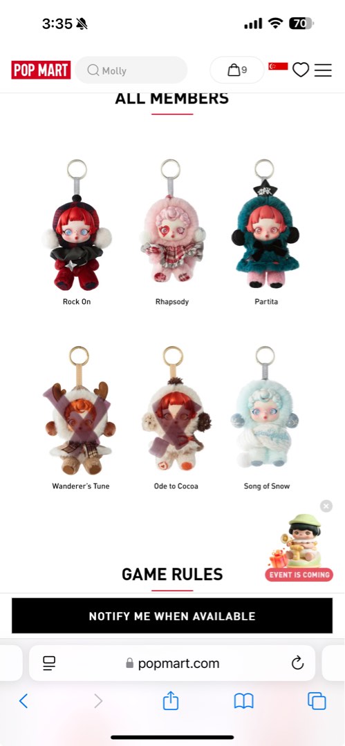 Popmart Skullpanda Winter Symphony, Hobbies & Toys, Toys & Games on ...