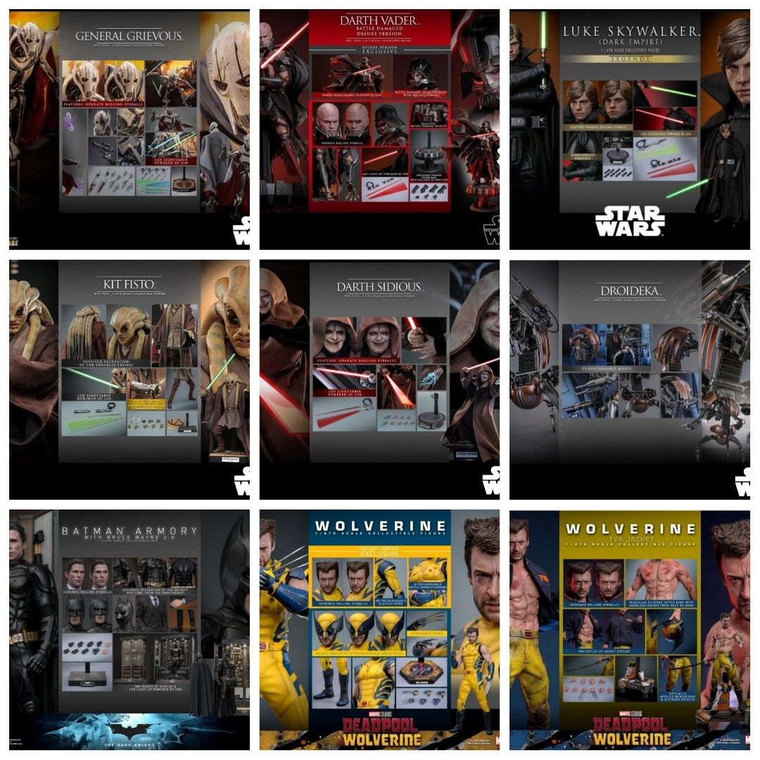 PRE ORDER SLOT AVAILABLE ! Hot Toys MMS750 CMS19 MMS755 MMS751 MMS760 General Grievous Wolverine ...