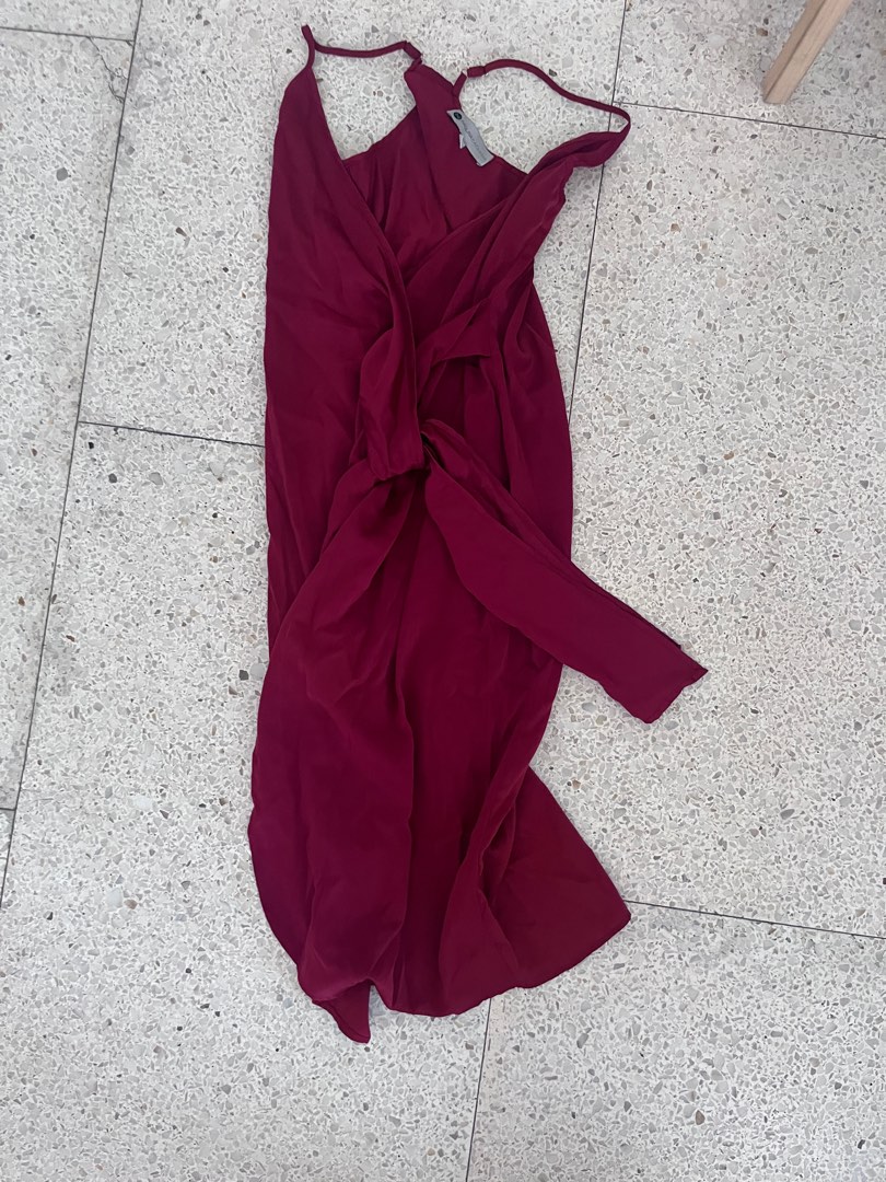 Pretty Maroon Red Dress, Women's Fashion, Dresses & Sets, Dresses on ...