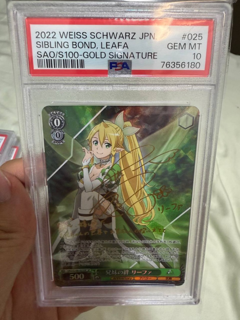 PSA 10 Leafa SP Weiss Schwarz Sword Art Online 10th Anniversary SAO, Hobbies & Toys, Toys ...