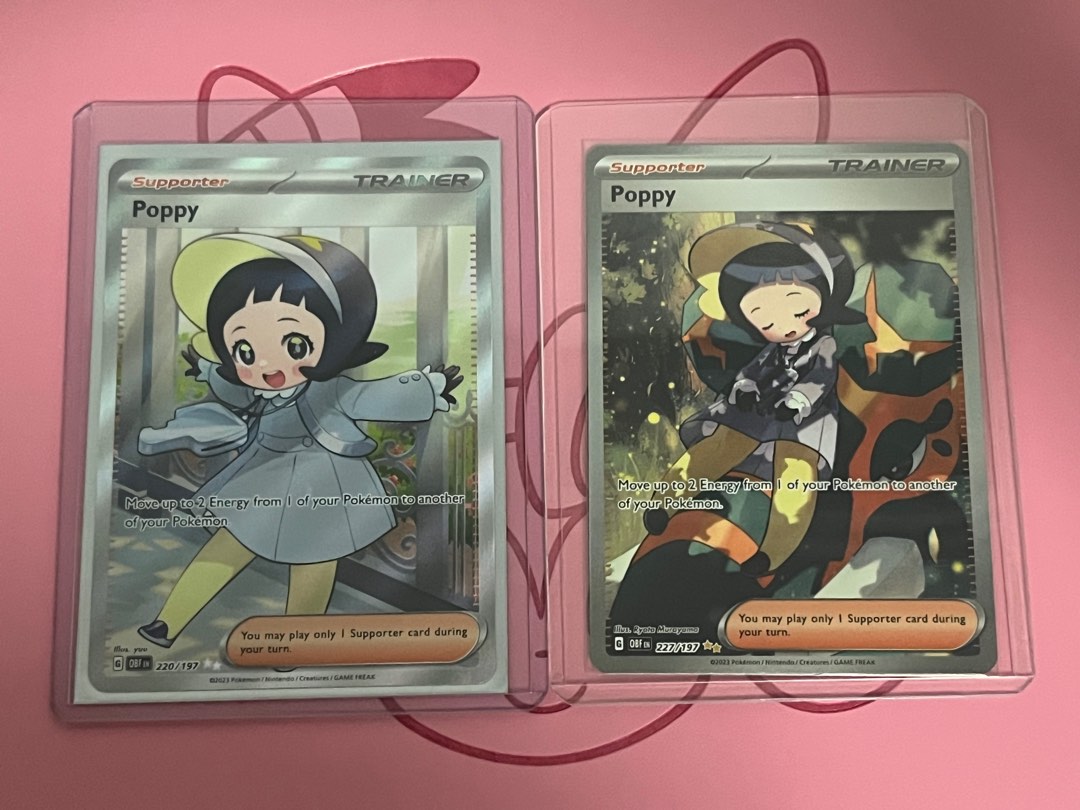 PTCG TCG Pokemon Card Poppy IR & SIR set, Hobbies & Toys, Toys & Games ...