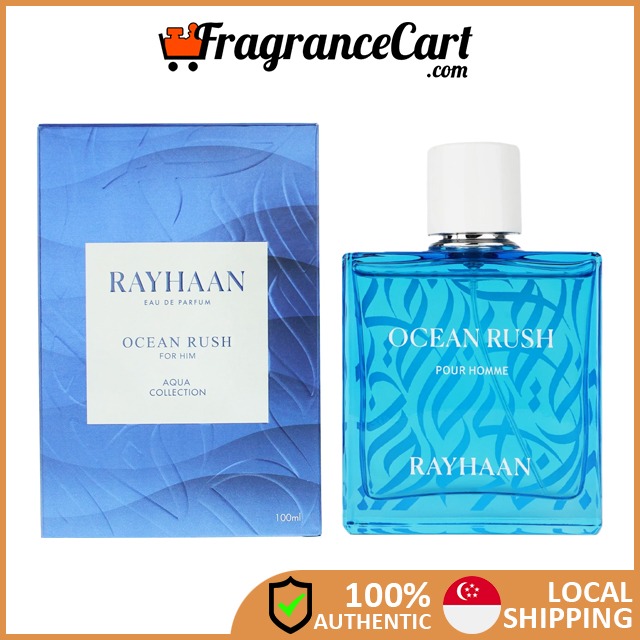 Rayhaan Ocean Rush EDP for Men (100ml) [Brand New 100% Authentic ...