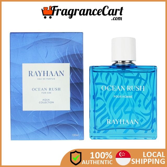 Rayhaan Ocean Rush EDP for Men (100ml) [Brand New 100% Authentic ...
