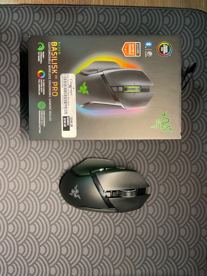 Razer Basilik v3 pro wireless gaming mouse, Computers & Tech, Parts & Accessories, Mouse ...