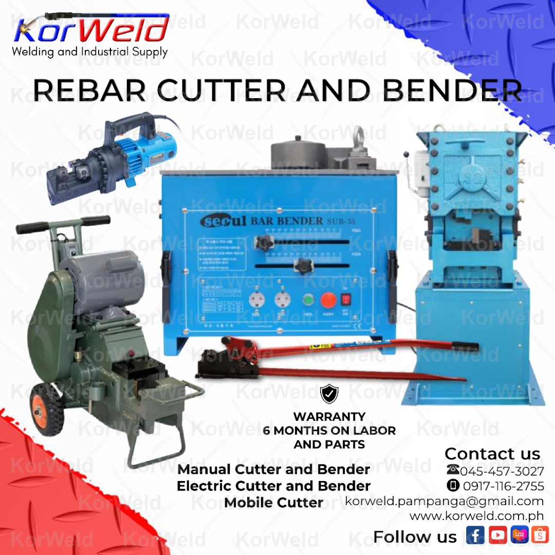 Rebar Cutter and Bender, Commercial & Industrial, Industrial Equipment ...