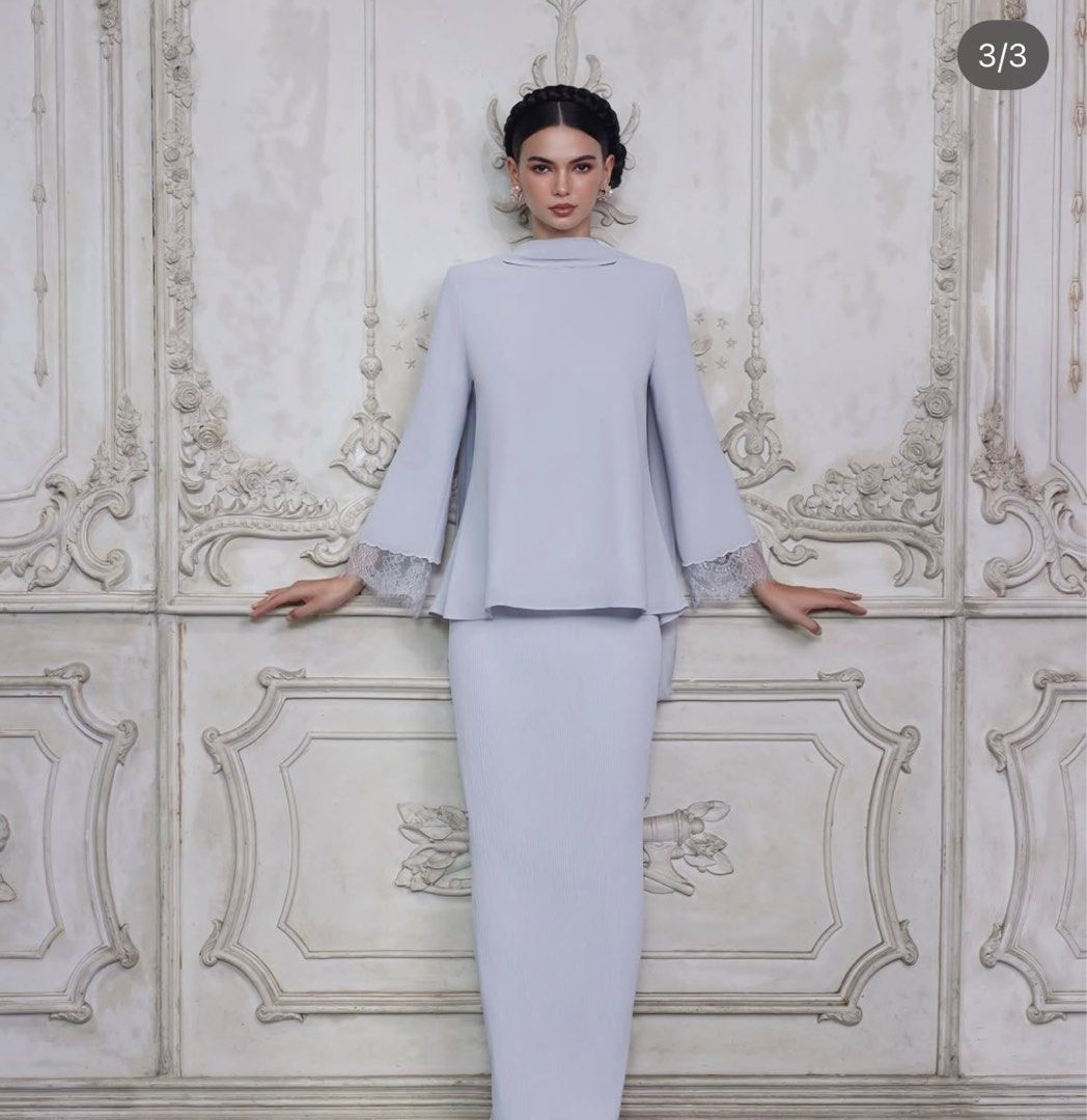 [RENT] Teh Firdaus 2025 Azalea in Stone Ash, Women's Fashion, Dresses ...