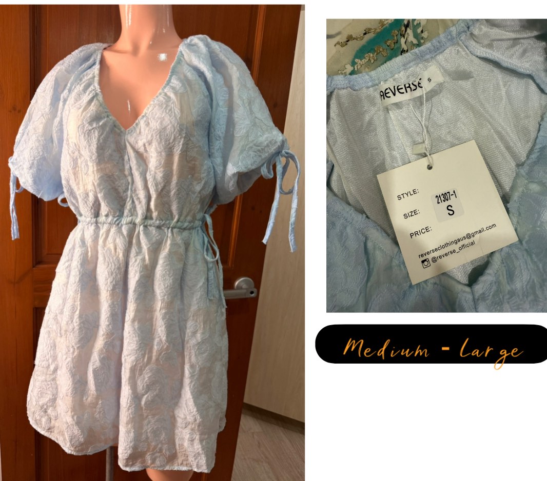 Reverse Dress Puff Sleeves, Women's Fashion, Dresses & Sets, Dresses on ...