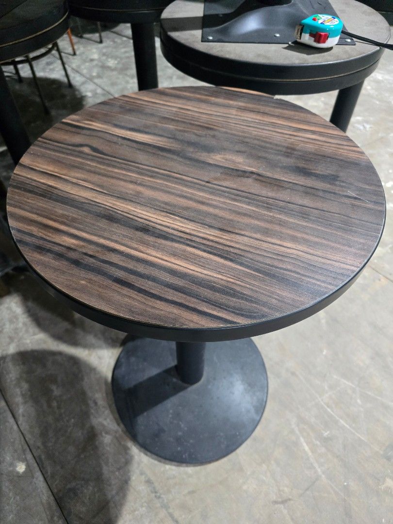 Round Cafe Restaurant Bar Bistro Commercial Dining Table 2-3 Seater ...