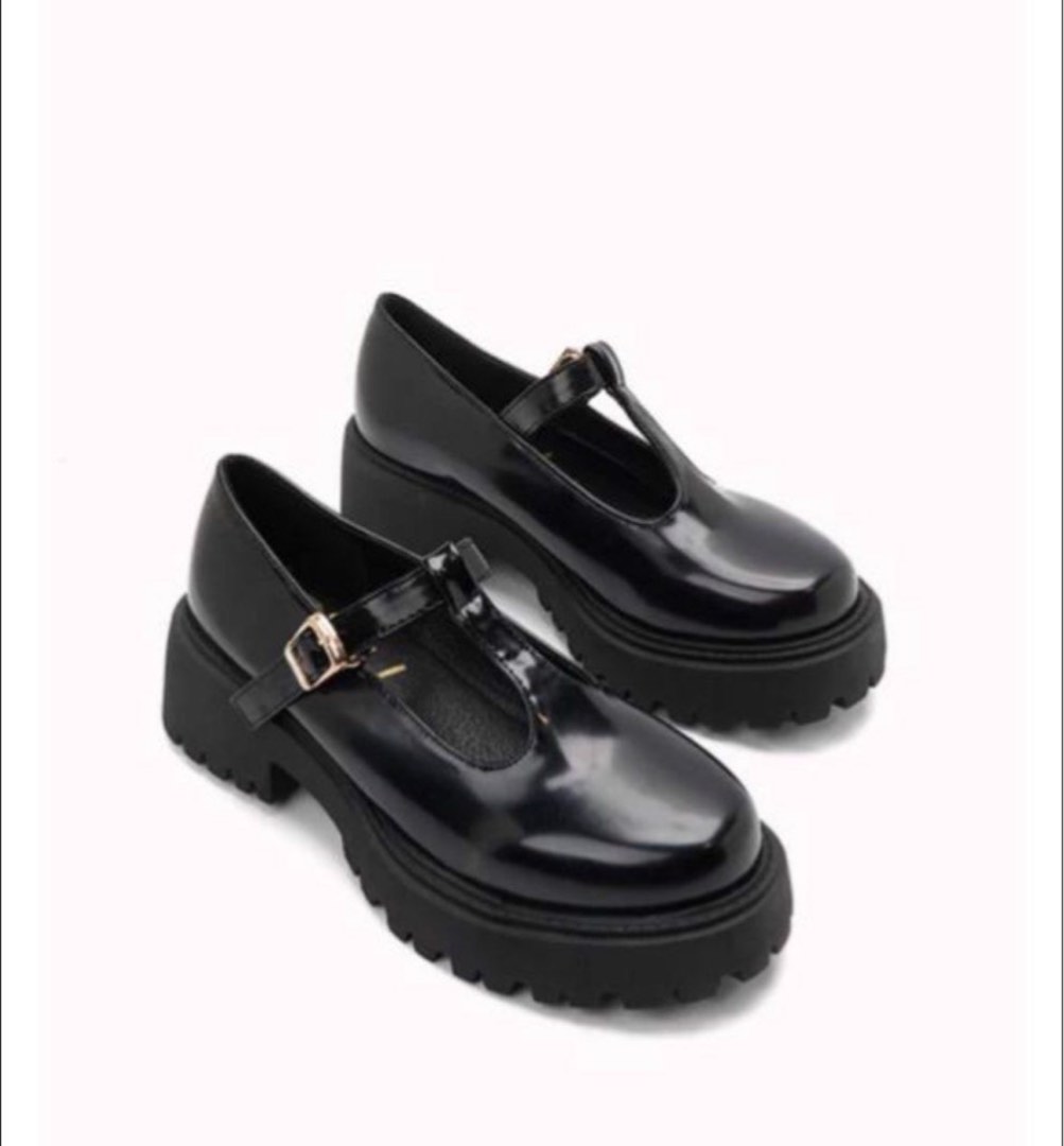 SoFab Platform Mary Janes, Women's Fashion, Footwear, Loafers on Carousell