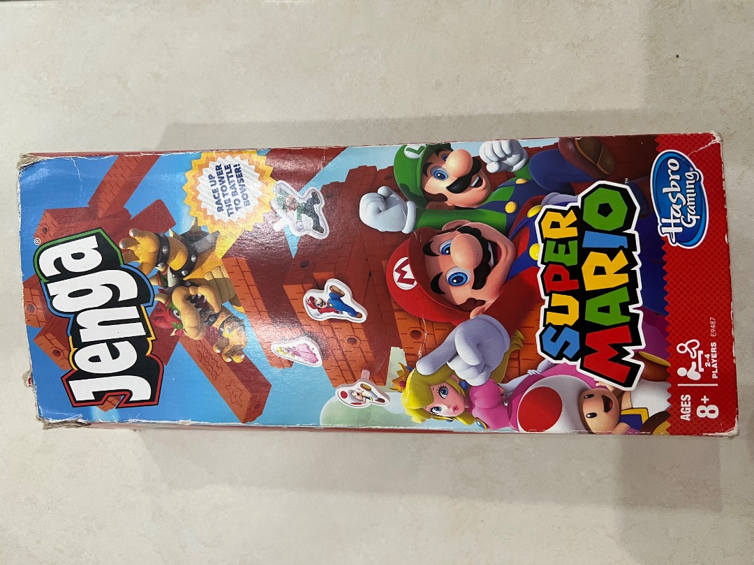 Super Mario Jenga (Hasbro), Hobbies & Toys, Toys & Games on Carousell