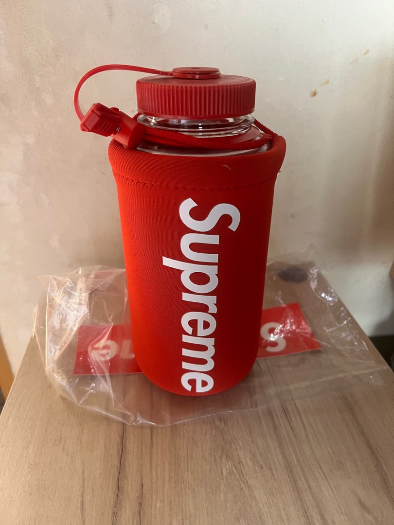 Supreme x Nalgene Water Bottle Red, Furniture & Home Living ...