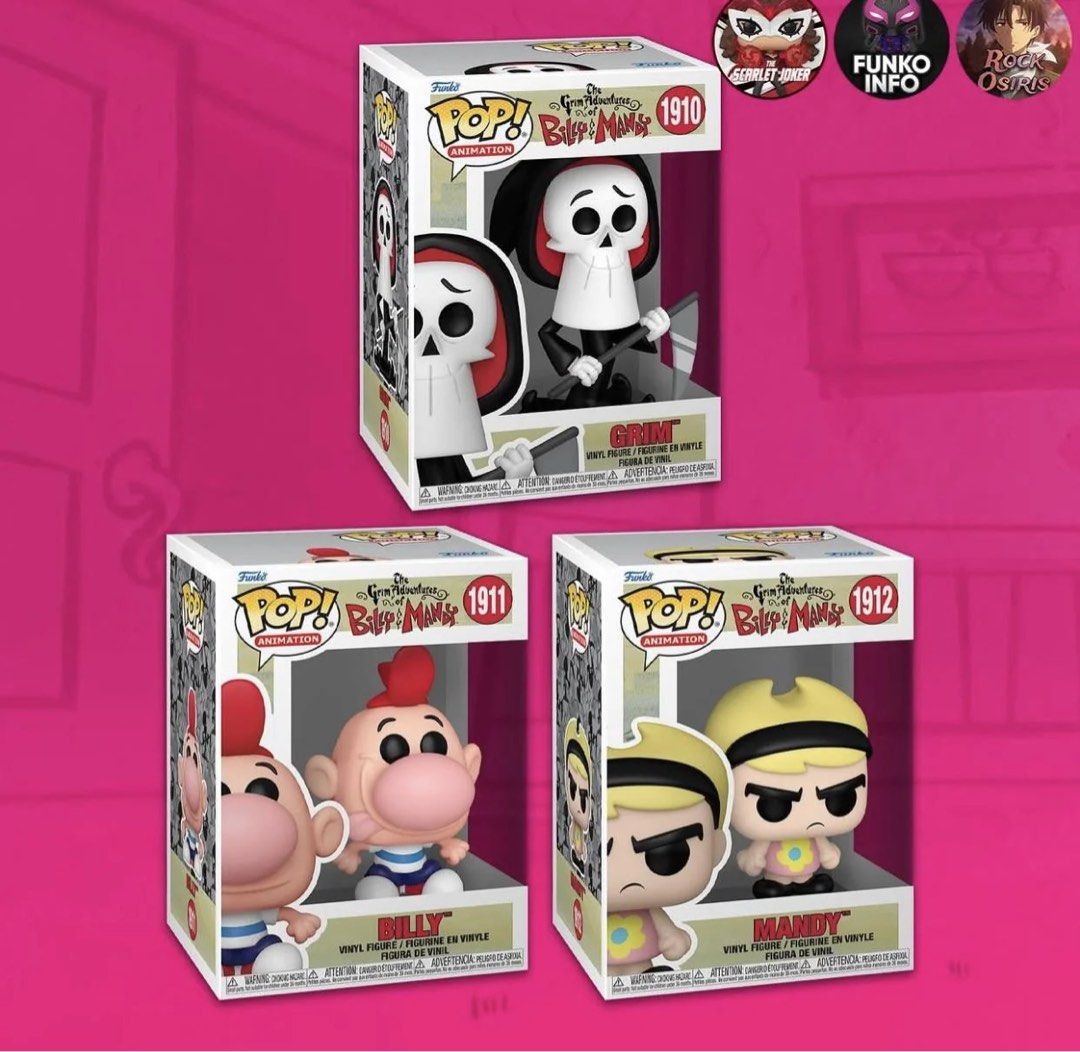 The Grim Adventures of Billy and Mandy Funko Pop preorde, Hobbies ...