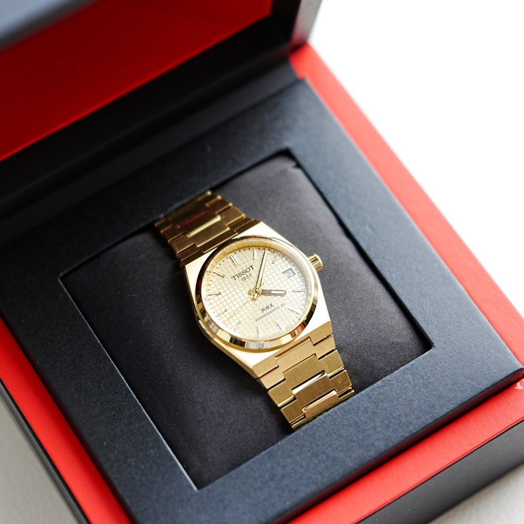 Tissot PRX Gold 35mm, Luxury, Watches on Carousell