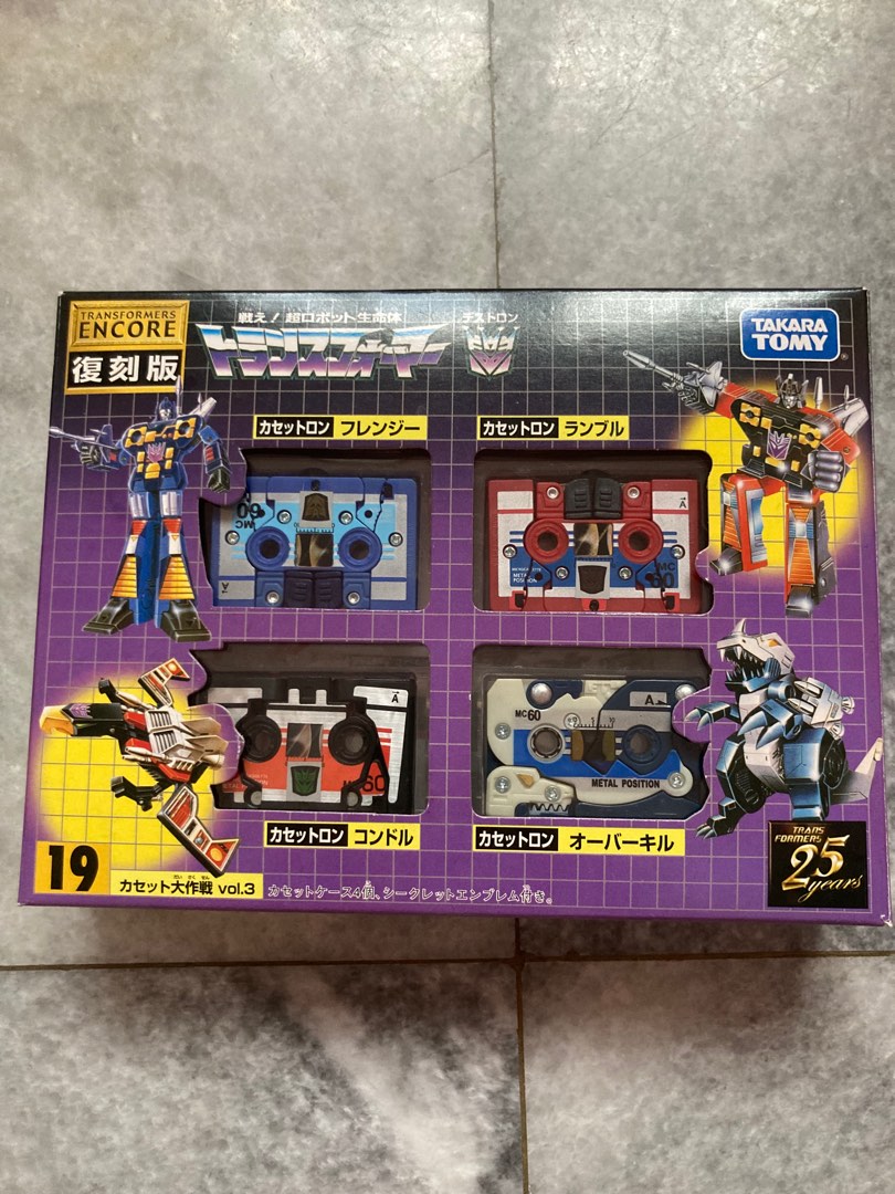 Transformers G1 Encore series 19 Cassettes vol.3, Hobbies & Toys, Toys ...